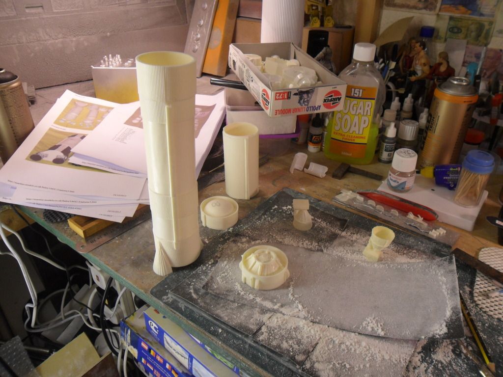 Saturn C-3 Launcher,in resin at 1/144,by Martins models - Work In ...