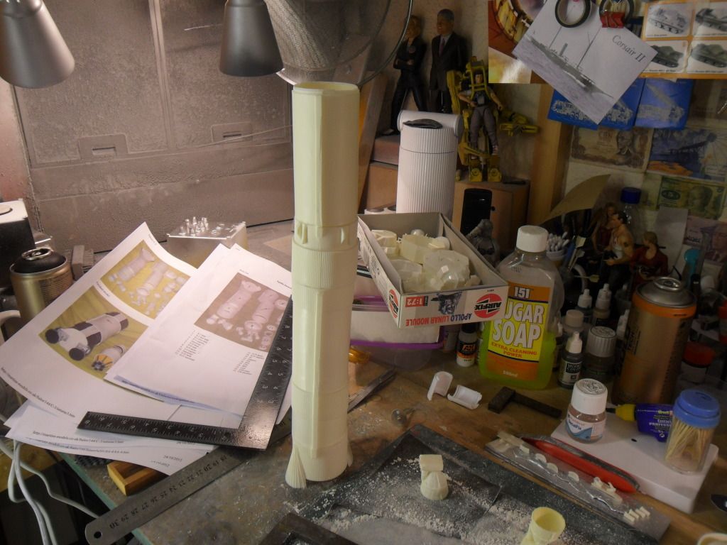 Saturn C-3 Launcher,in resin at 1/144,by Martins models - Work In ...