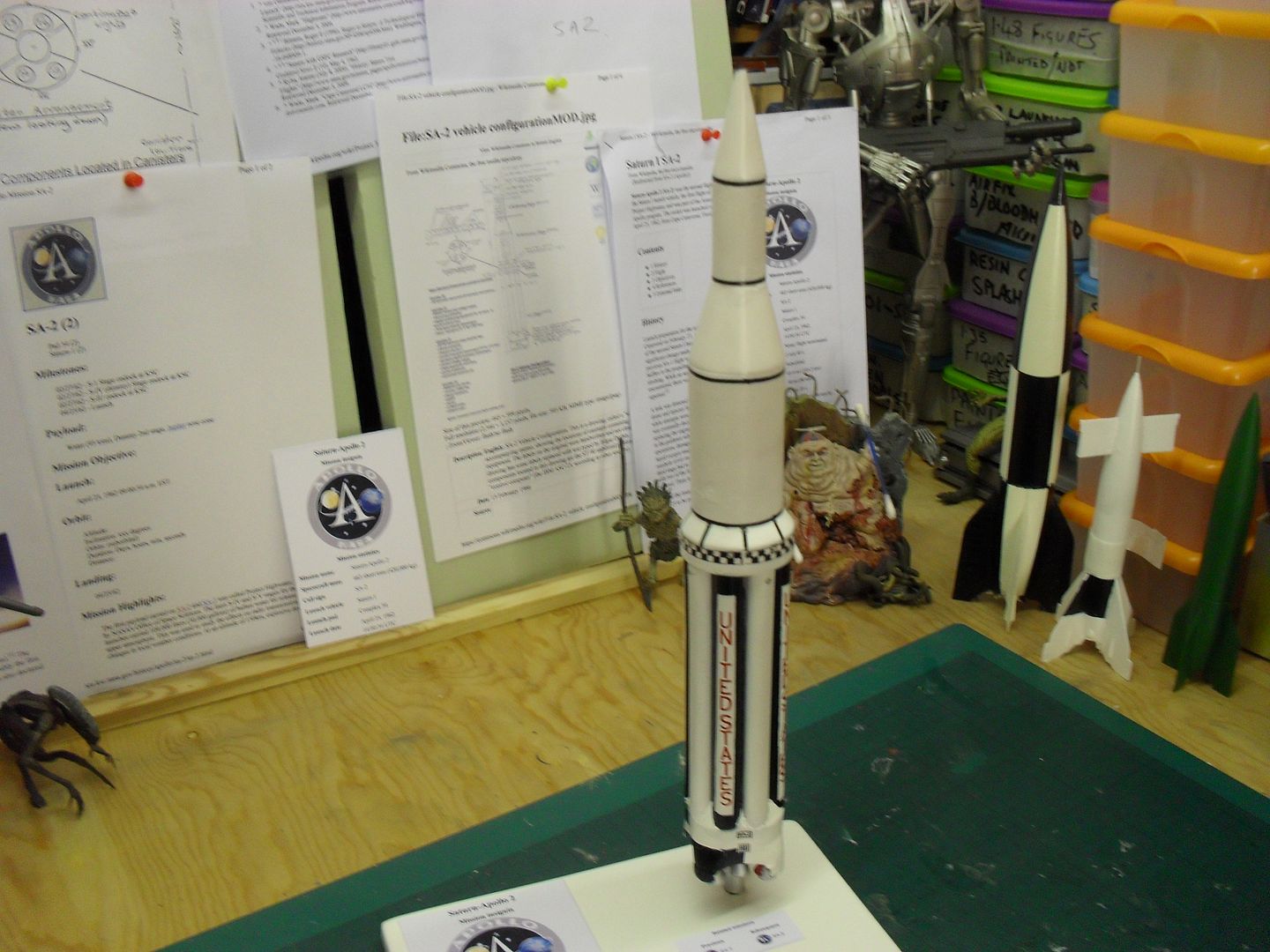 Apollo/Saturn SA-2,IST FLIGHT PROJECT HIGHWATER,resin kit by martins ...