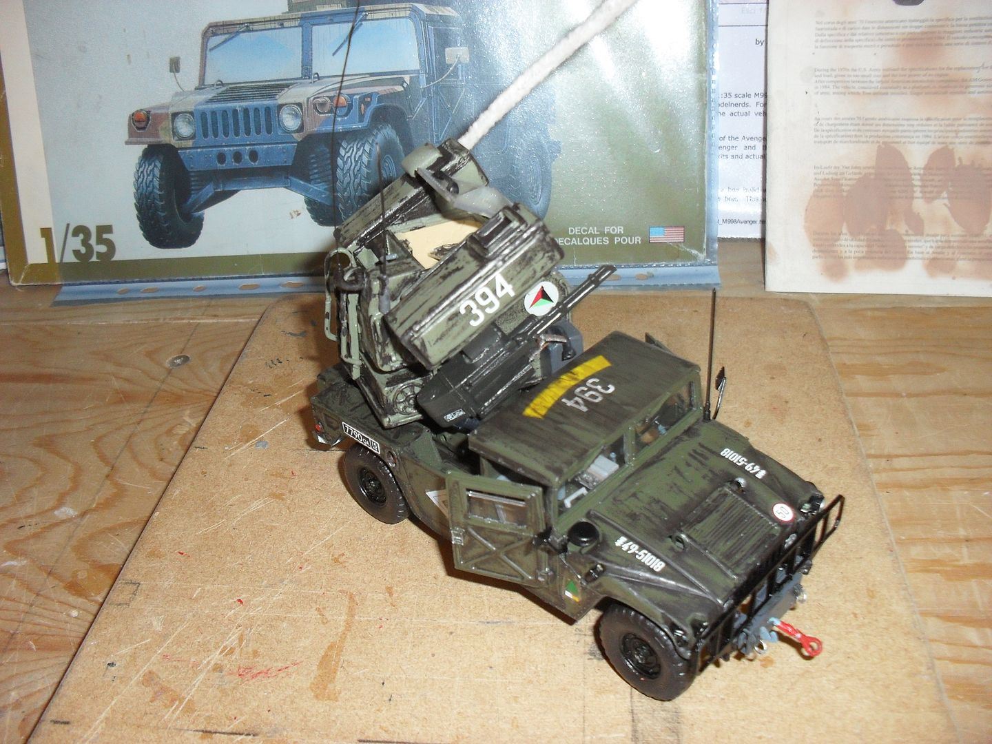 ESCI M998 AVANGER ANTI AIRCRAFT VEHICLE, stinger, 1/35, - Ready for ...