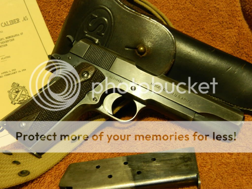 Pictures of my USGI Colt 1911 of 1918 and a USGI Colt 1911A1 of 1942 ...